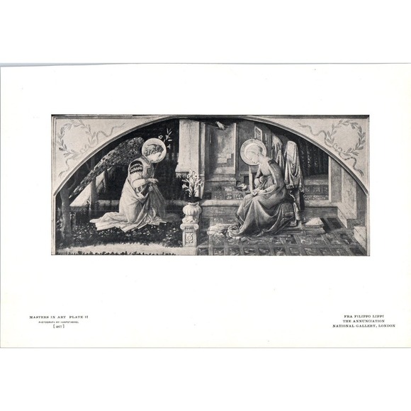 None | Other | The Annunciation Fra Filippo Lippi C95 Art Print D13 ...